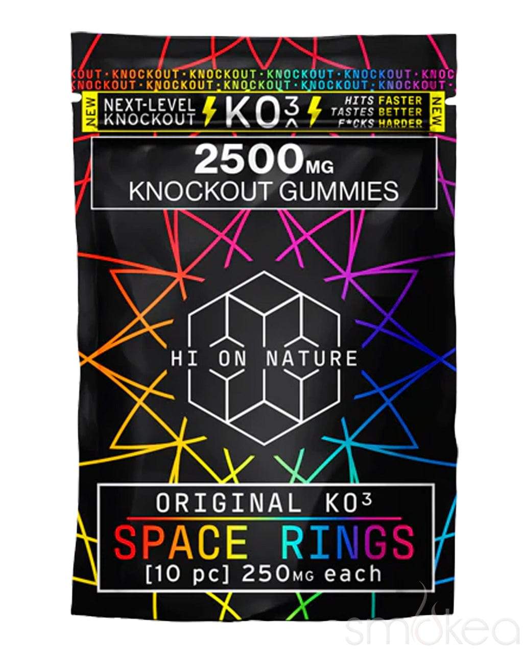 HI ON NATURE KO3 SPACE RINGS 2500MG GUMMIES – Rising Wholesale Inc.